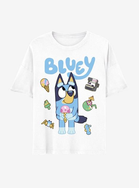 Bluey Vacation Boyfriend Fit Girls T-Shirt | Hot Topic