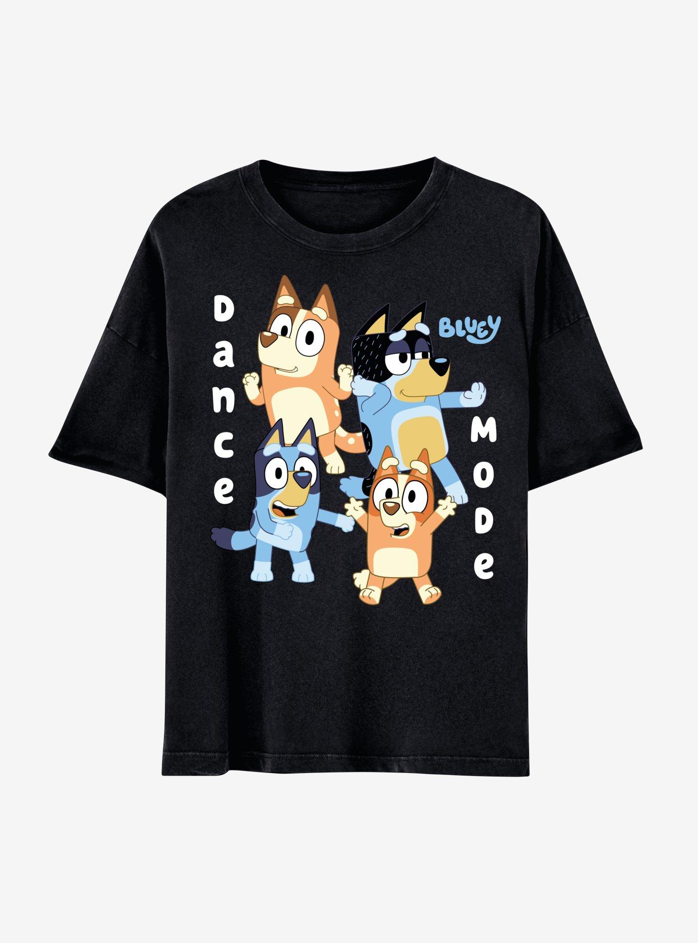 Bluey Dance Mode Boyfriend Fit Girls T-Shirt | Hot Topic