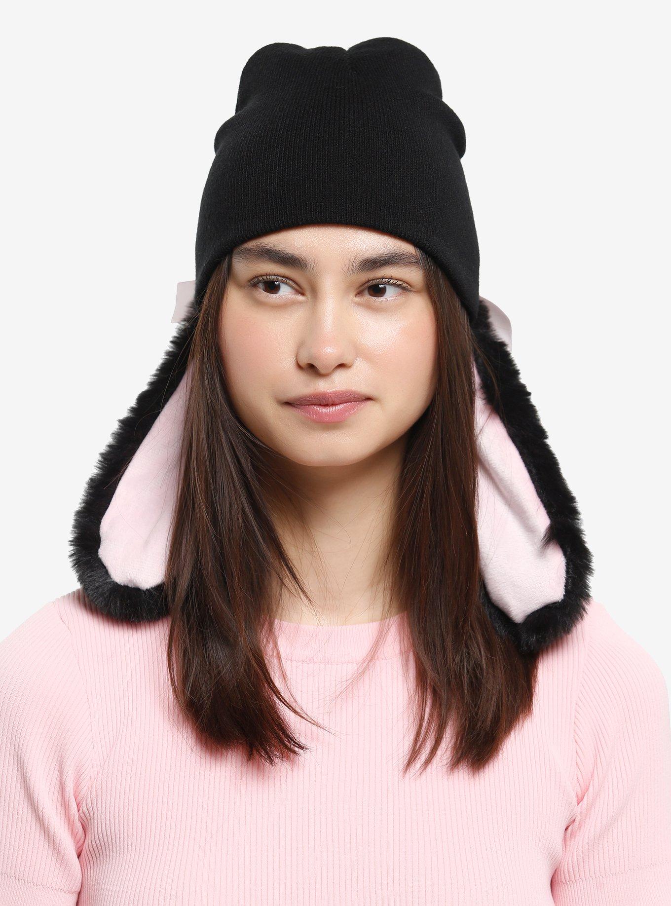 Bow Bunny Ears Beanie Hot Topic