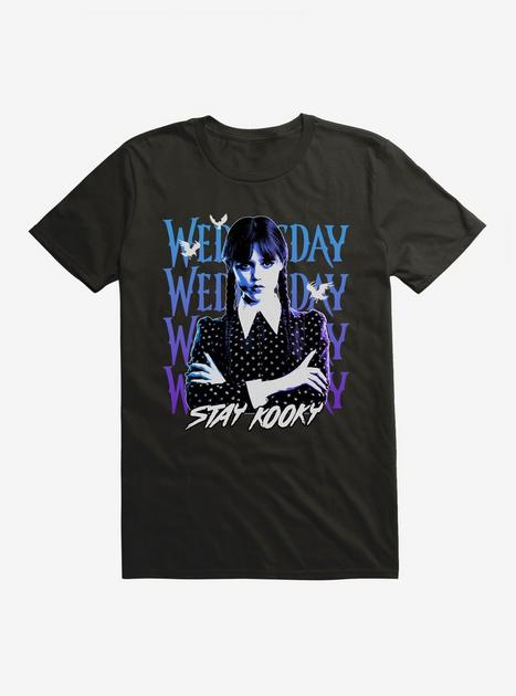 Wednesday Stay Kooky T-Shirt - BLACK | BoxLunch