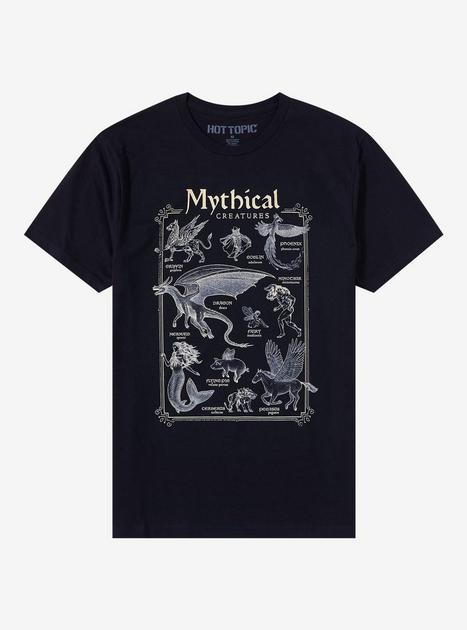 Mythical Creature Infographic T-Shirt | Hot Topic