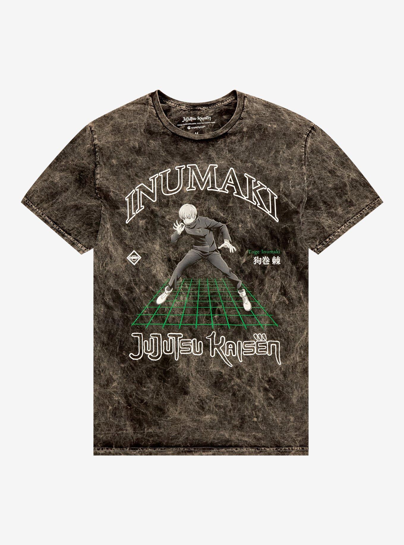 Jujutsu Kaisen Inumaki Grey Mineral Wash T-Shirt | Hot Topic