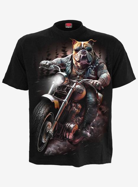 Spiral Top Dog T-Shirt Black | Hot Topic