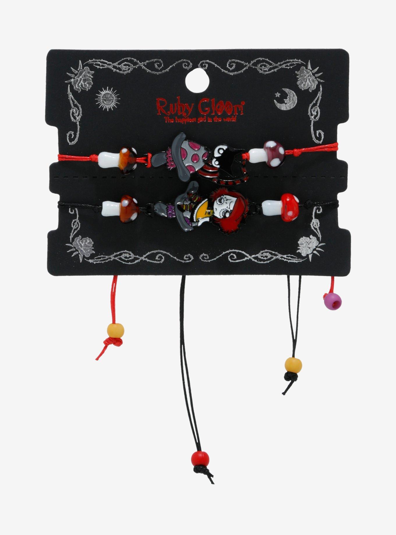 Ruby Gloom Mushroom Best Friend Cord Bracelet Set | Hot Topic