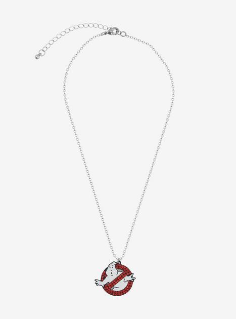 Ghostbusters Logo Bling Rhinestone Necklace | Hot Topic