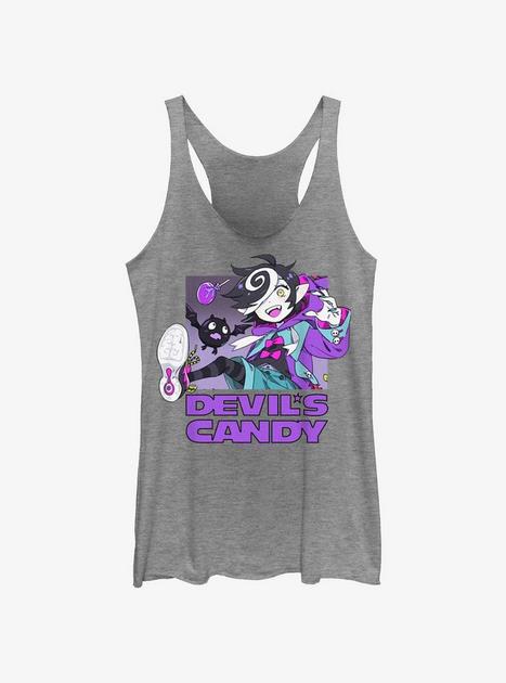 Devil's Candy Kazu Portrait Girls Tank - GREY | Hot Topic