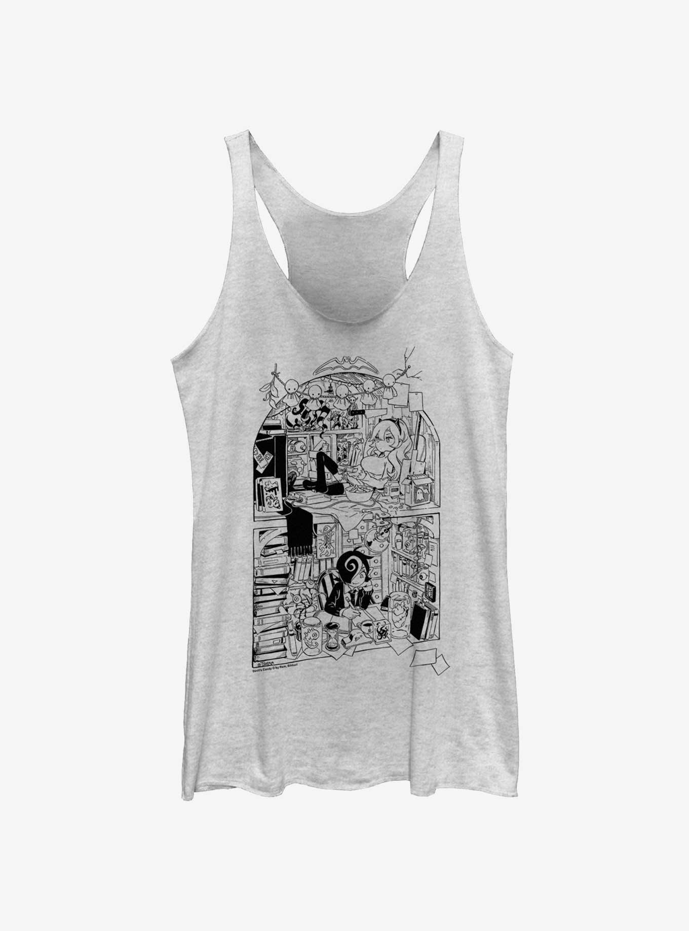 Devil's Candy Nook Ink Girls Tank - WHITE | Hot Topic