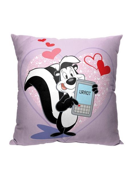 Looney Tunes Pepe Le Pew Cutie Printed Throw Pillow | BoxLunch
