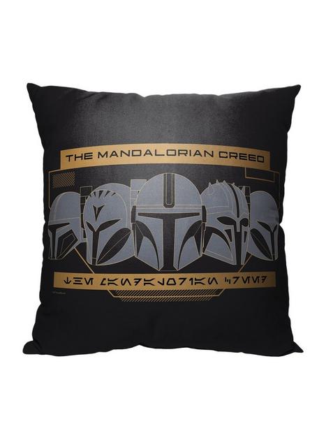 Star Wars The Mandalorian Mandalorian Creed Printed Pillow | BoxLunch