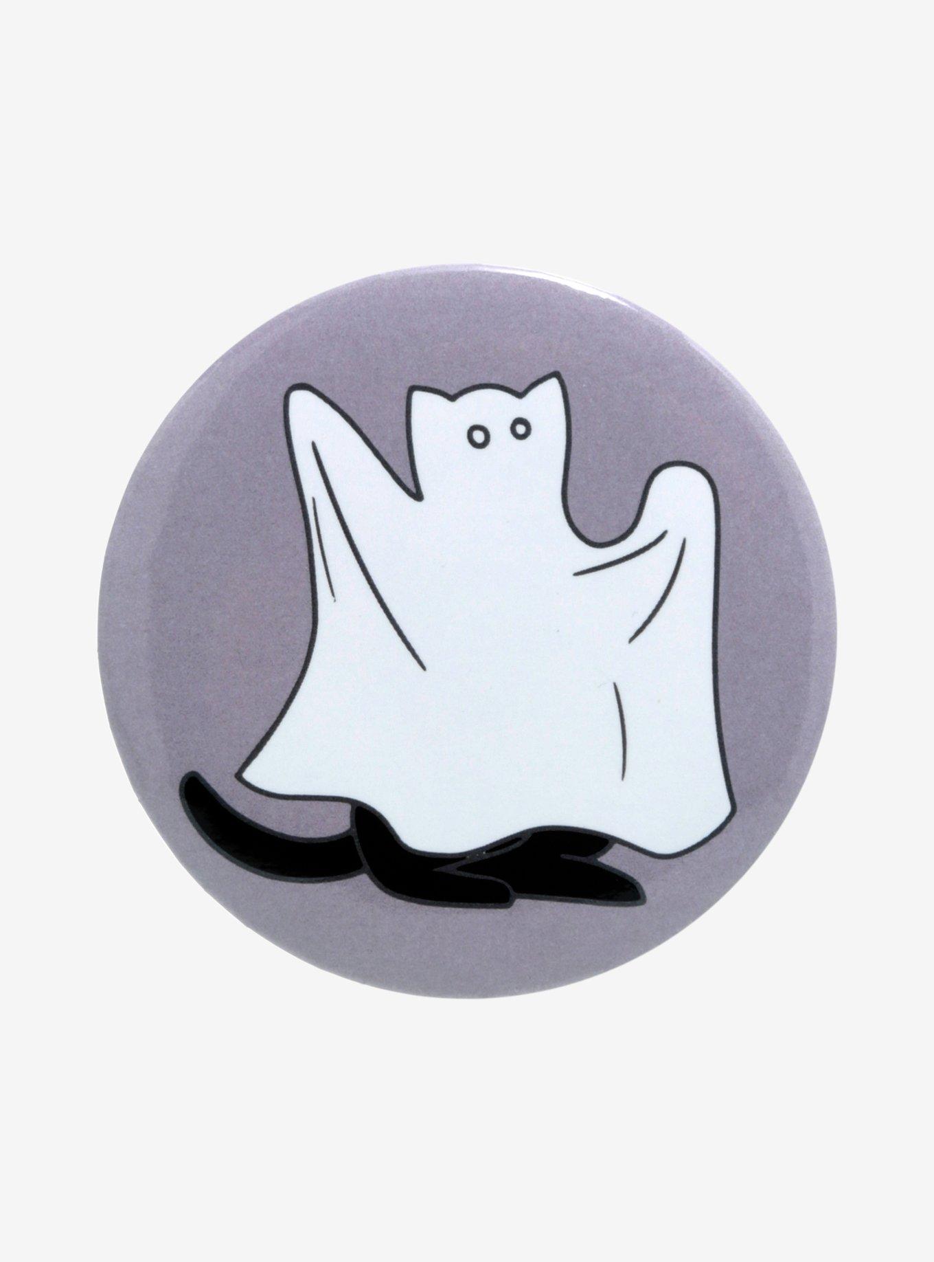 Cat Ghost Button | Hot Topic