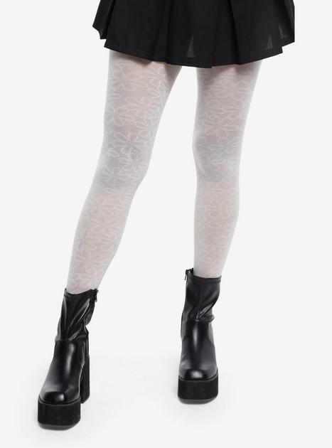 White Daisy Tights | Hot Topic