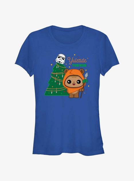 Star Wars Yuletide Yub Nub Girls T-Shirt - BLUE | Hot Topic