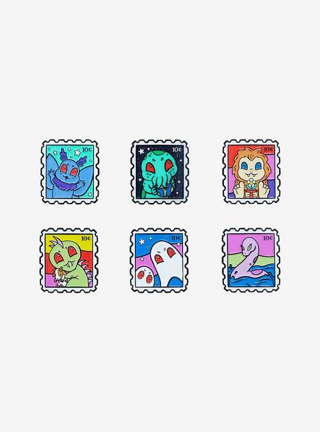 Cryptid Stamps Blind Bag Enamel Pin | Hot Topic