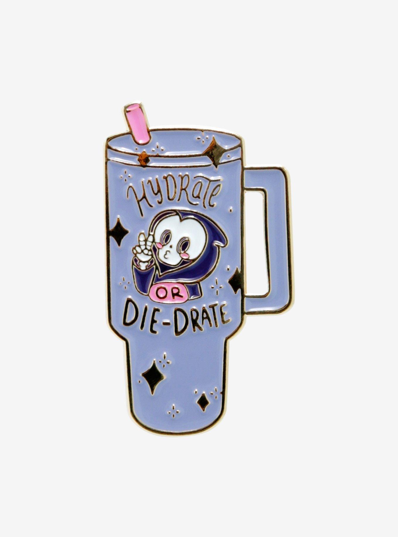 Hydrate Reaper Travel Cup Enamel Pin | Hot Topic