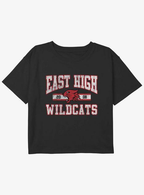 Disney High School Musical East High Wildcats Girls Youth Crop T-Shirt ...