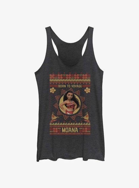 Disney Moana Ugly Holiday Girls Tank - BLACK | Hot Topic