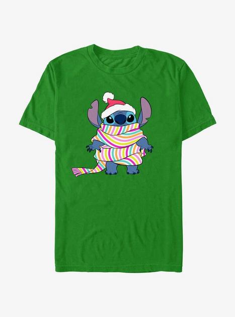 Disney Lilo & Stitch Wrapped In a Scarf T-Shirt - GREEN | Hot Topic