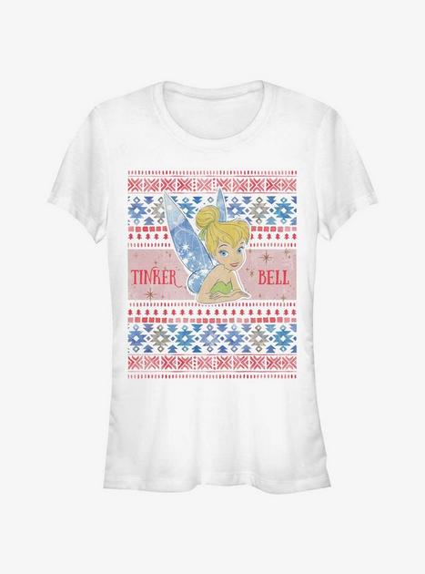 Disney Tinker bell Ugly Holiday Girls T-Shirt - WHITE | Hot Topic