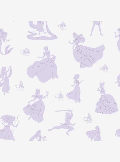 Disney100 Princesses Purple Peel and Stick Wallpaper | BoxLunch