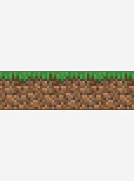 Minecraft Iconic Grass Peel and Stick Wallpaper Border | BoxLunch