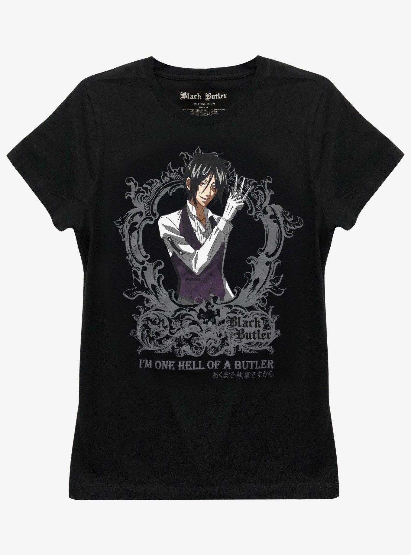 Black Butler Sebastian Knives Boyfriend Fit Girls T-Shirt | Hot Topic