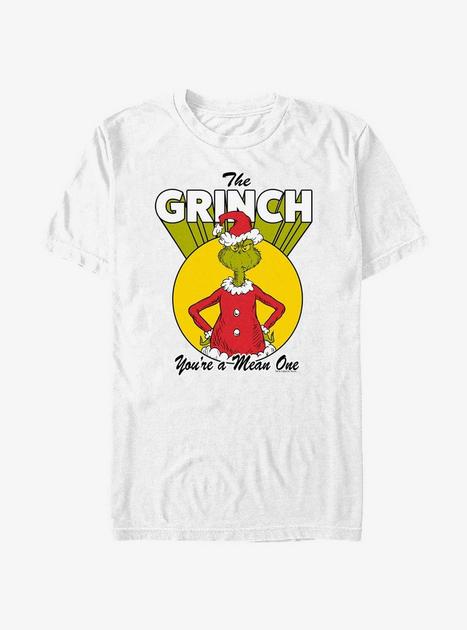 Dr. Seuss The Grinch You're A Mean One T-Shirt - WHITE | Hot Topic