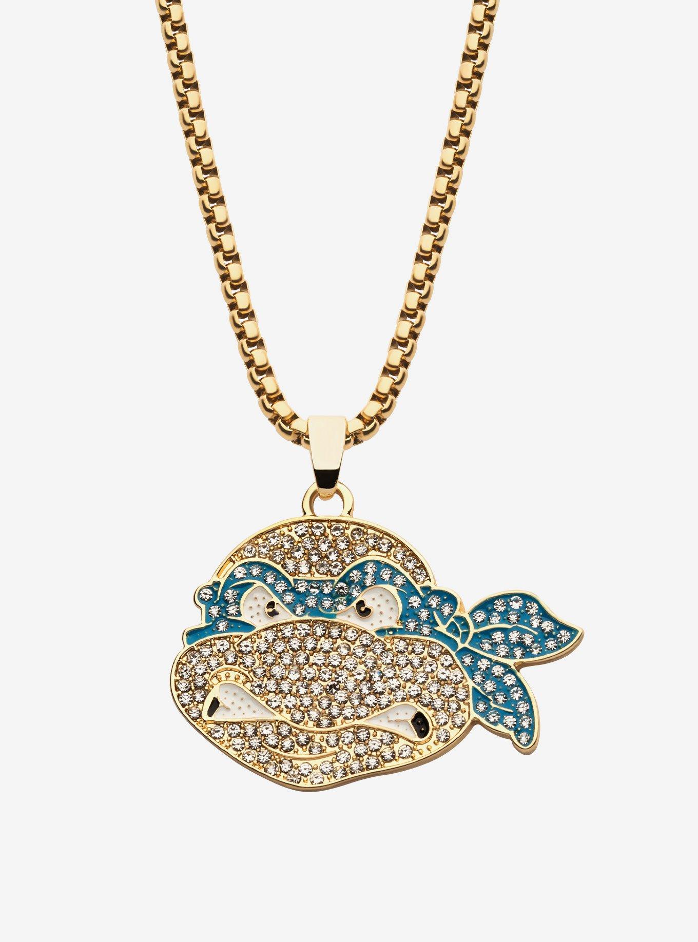 Teenage Mutant Ninja Turtles Leonardo Gold Plated Necklace | Hot Topic