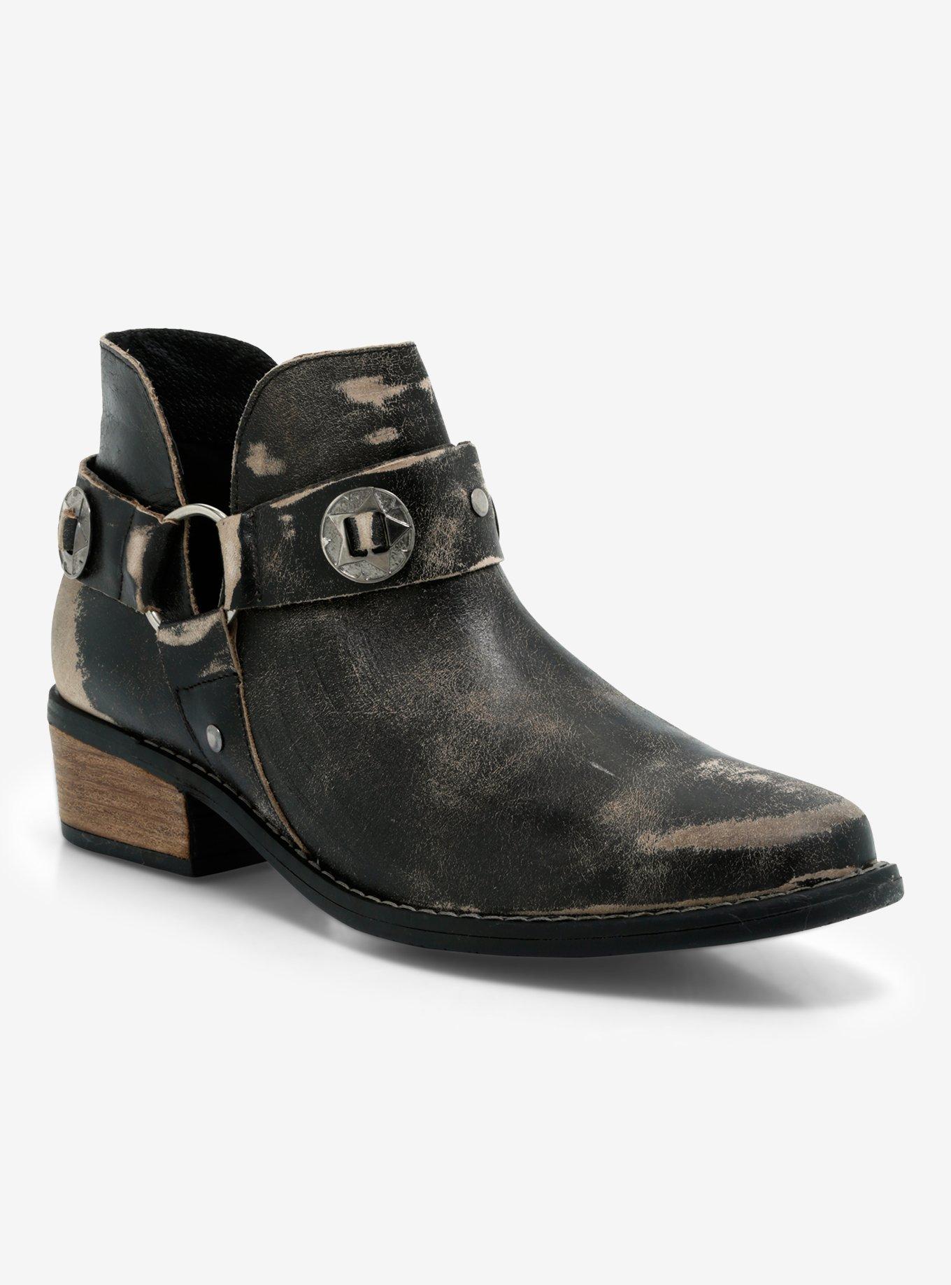 Chinese Laundry Distressed Western Booties | Hot Topic