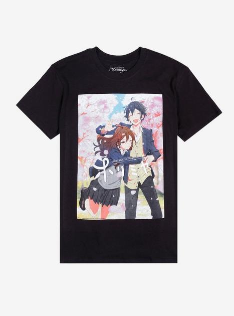 Horimiya Duo Hug Poster Boyfriend Fit Girls T-Shirt | Hot Topic