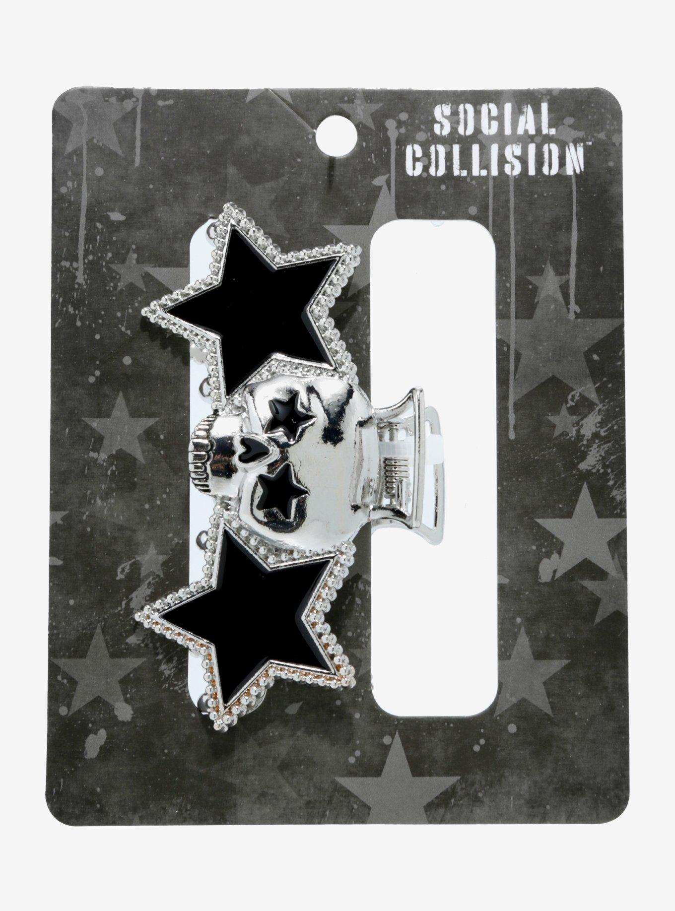 Social Collision Skull Star Rhinestone Claw Hair Clip | Hot Topic