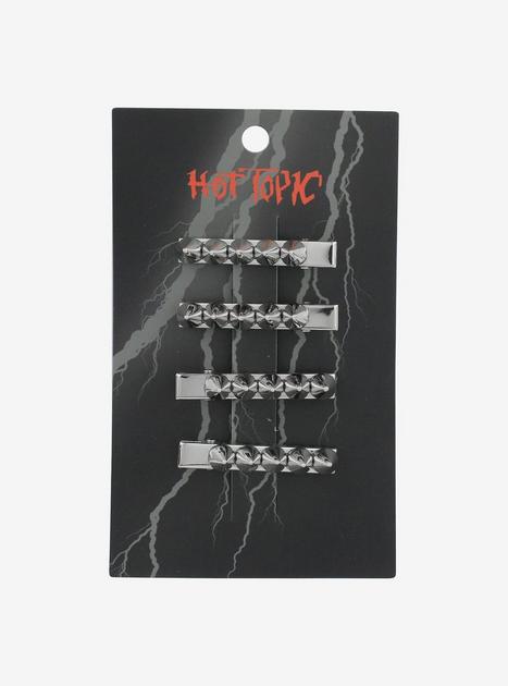 Silver Spike Hair Clip Set | Hot Topic