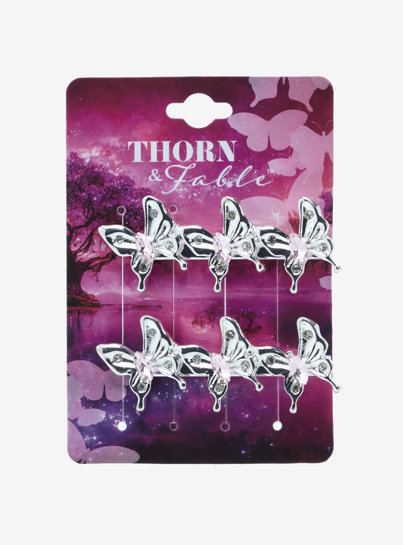 Thorn & Fable Drippy Butterfly Hair Clip Set | Hot Topic