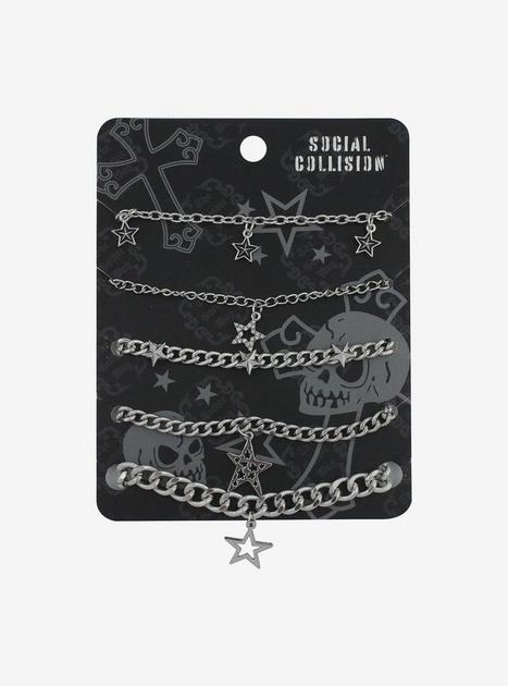 Social Collision Star Chain Bracelet Set | Hot Topic