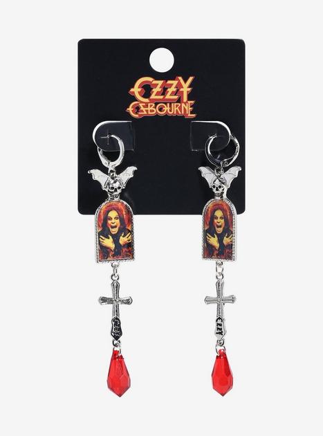 Ozzy Osbourne Vampire Bat Huggie Hoops | Hot Topic