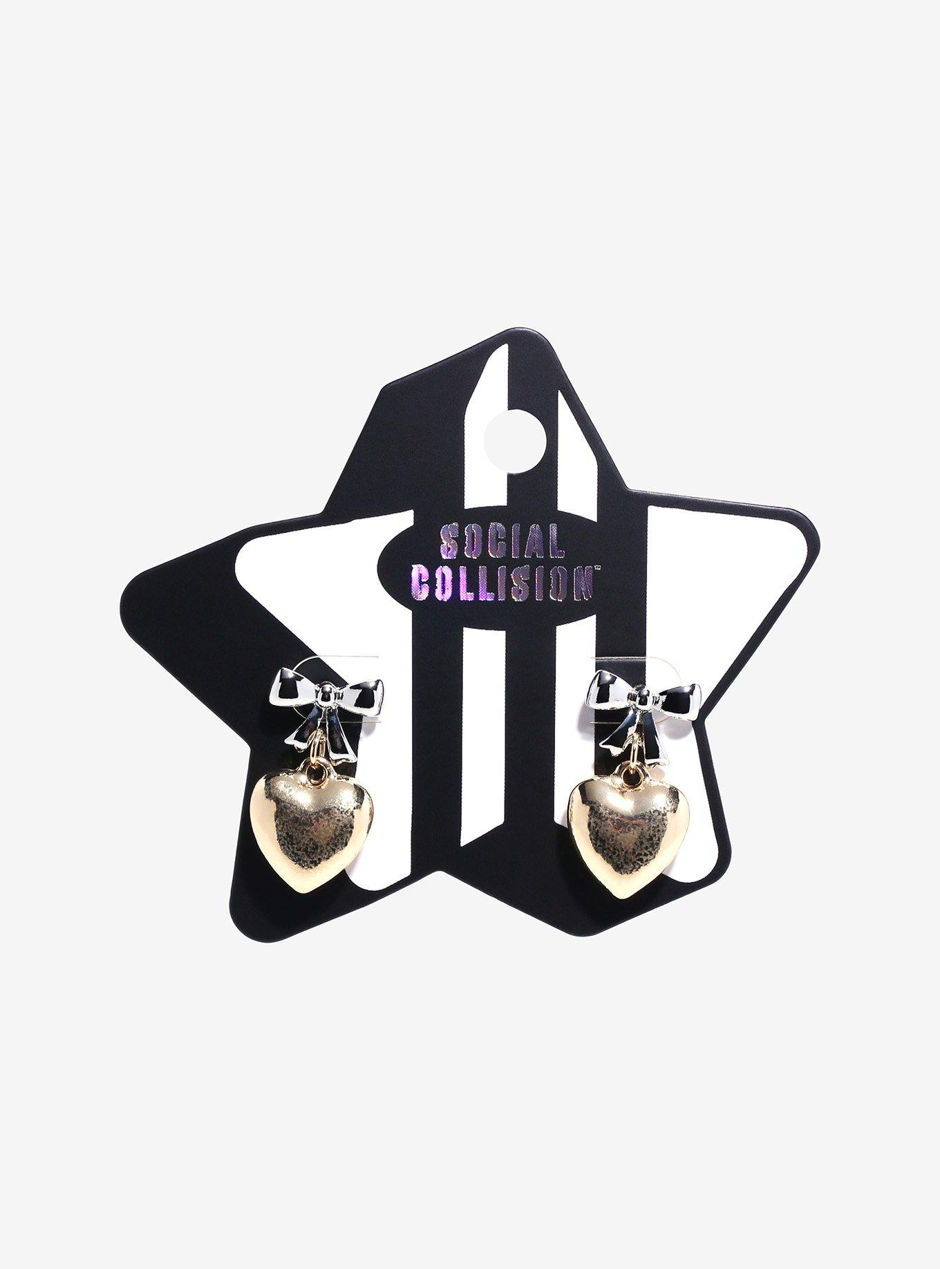 Hot Topic Social Collision® Heart Bat Drop Earrings | Hamilton Place