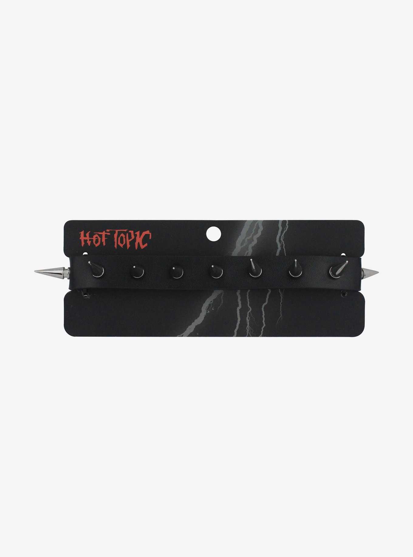 Spike Faux Leather Choker | Hot Topic