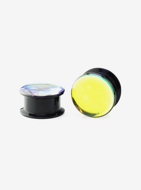 Acrylic Blue Green Moonstone Plug 2 Pack | Hot Topic