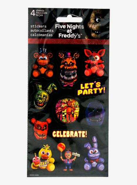 Five Nights At Freddy's Sticker Sheet | Hot Topic