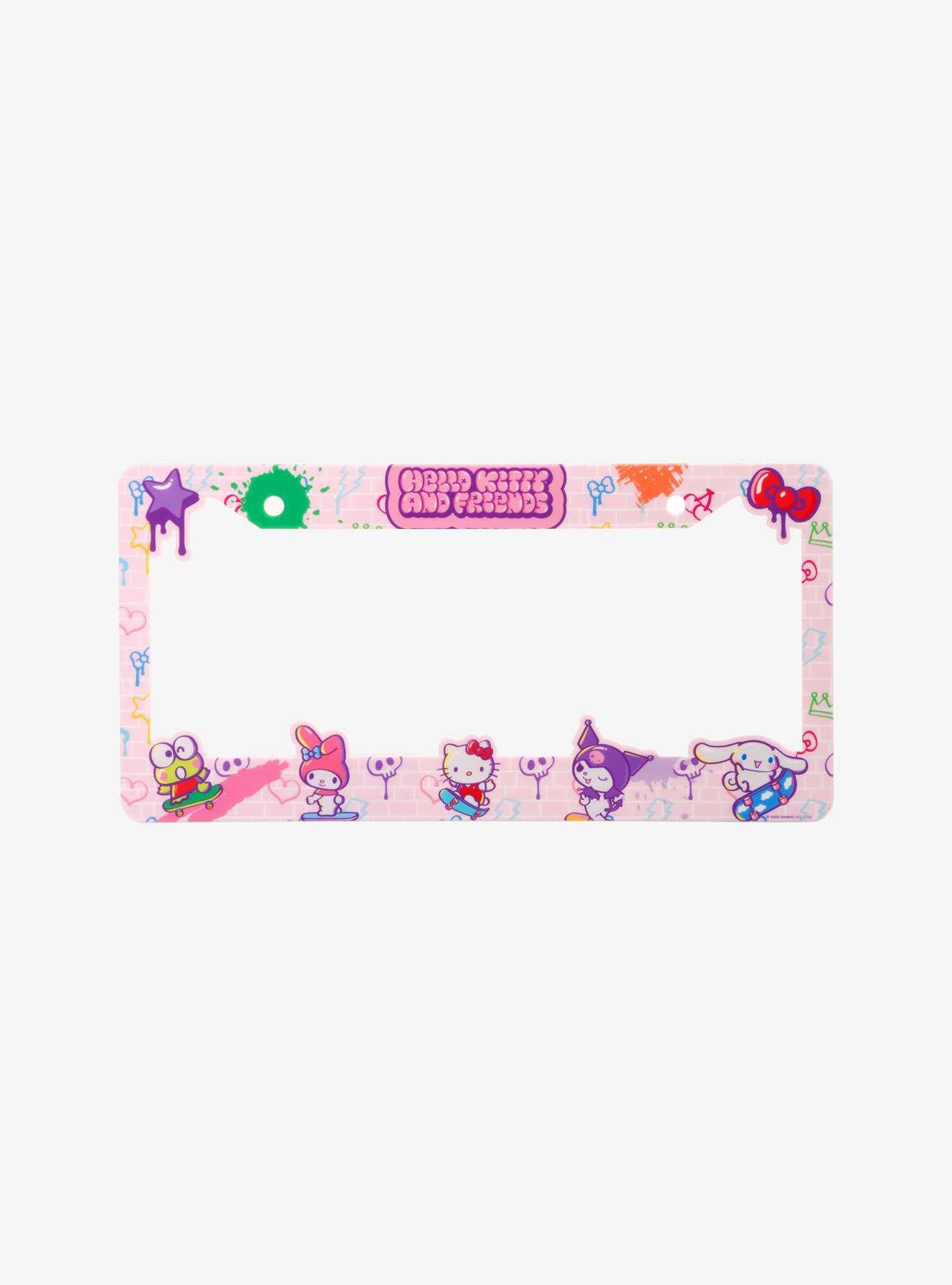 Hello Kitty And Friends Graffiti License Plate Frame | Hot Topic