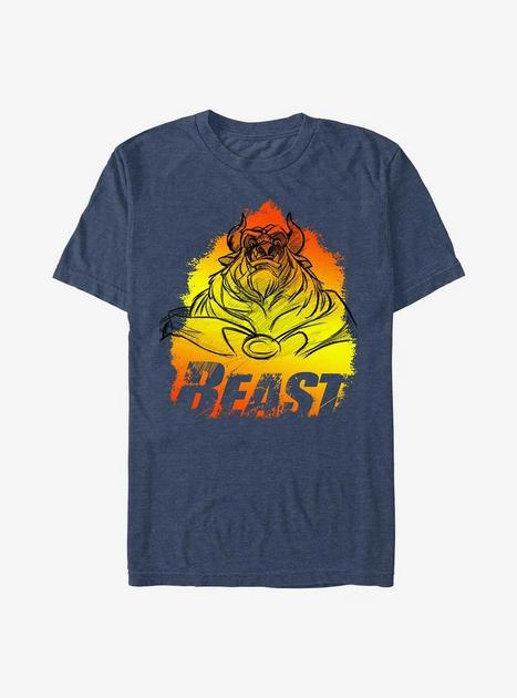 Disney Beauty and the Beast Flame Beast T-Shirt - BLUE | Hot Topic