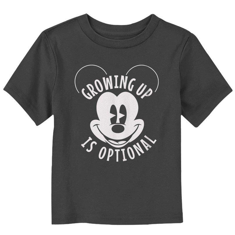 Disney Mickey Mouse Growing Up Toddler T-Shirt - BLACK | BoxLunch