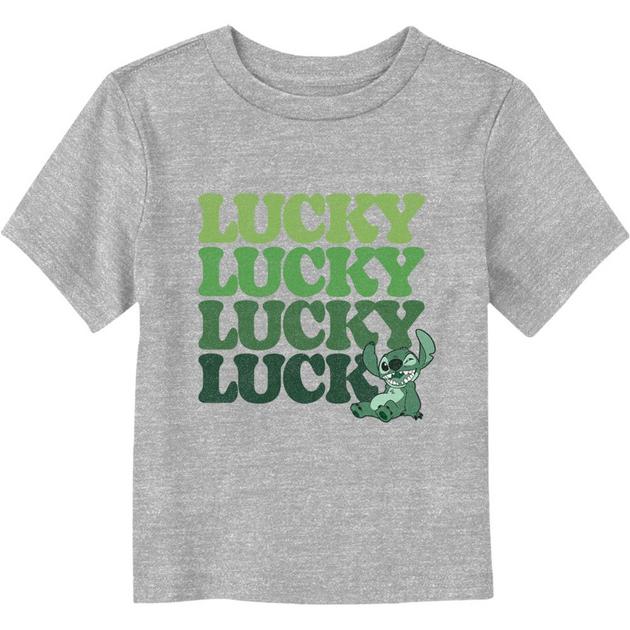 Disney Lilo & Stitch Lucky Stack Toddler T-Shirt - GREY | BoxLunch