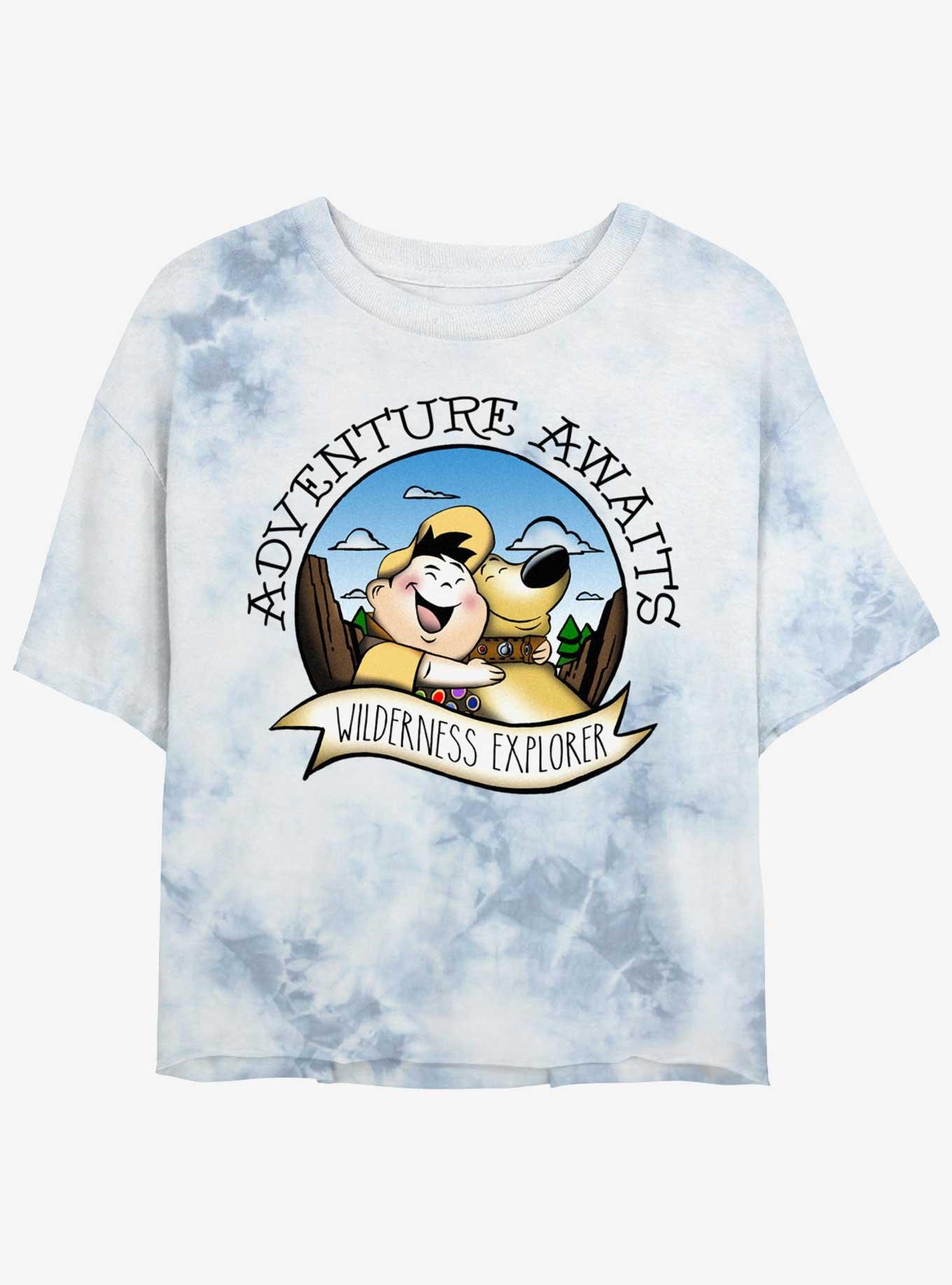 Disney Pixar Up Russell And Dug Wilderness Explorer Girls Tie Dye Crop