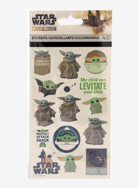 Star Wars The Mandalorian Grogu Sticker Set | Hot Topic