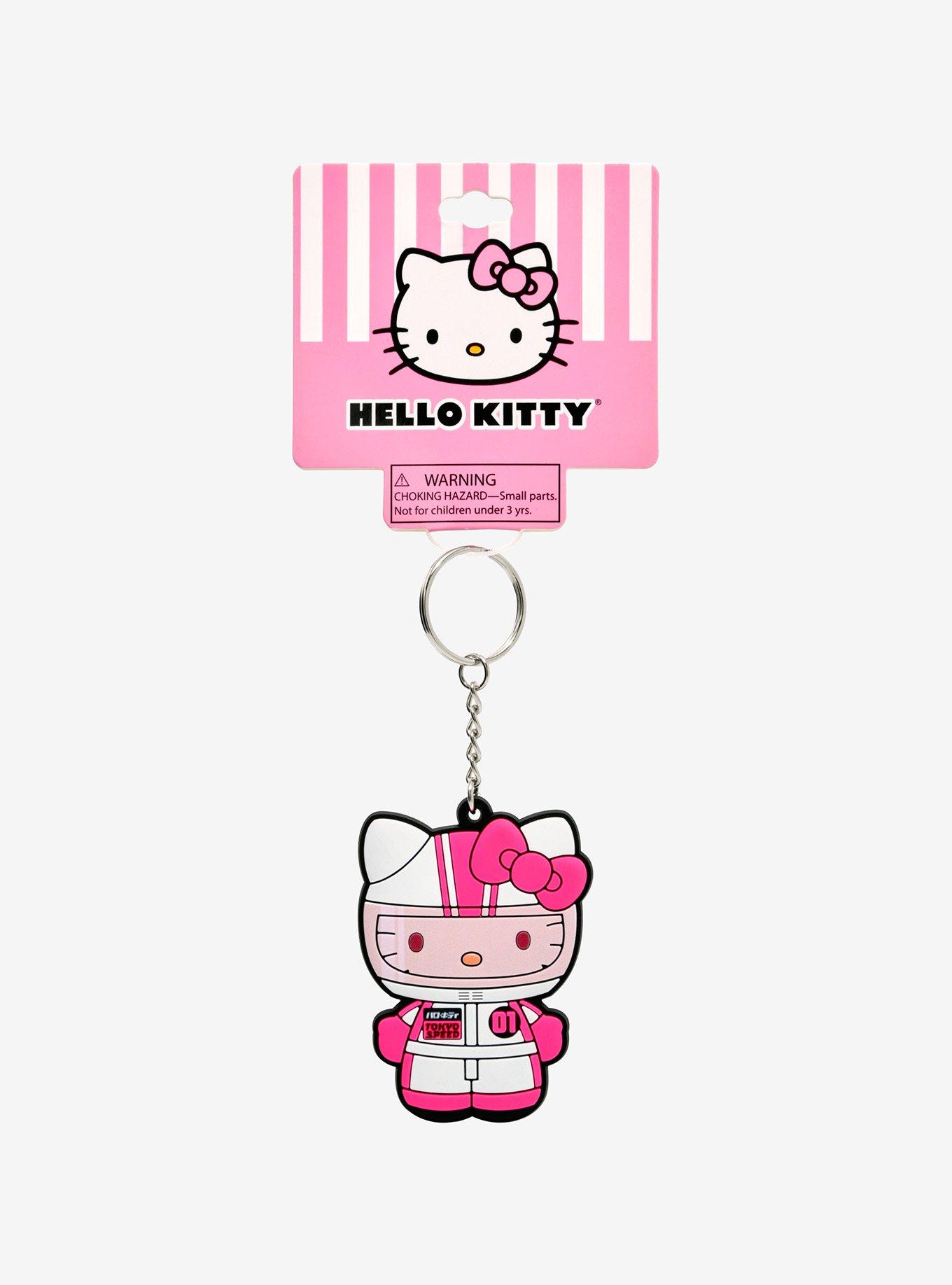 Sanrio Hello Kitty Racecar Driver Keychain -- BoxLunch Exclusive | BoxLunch