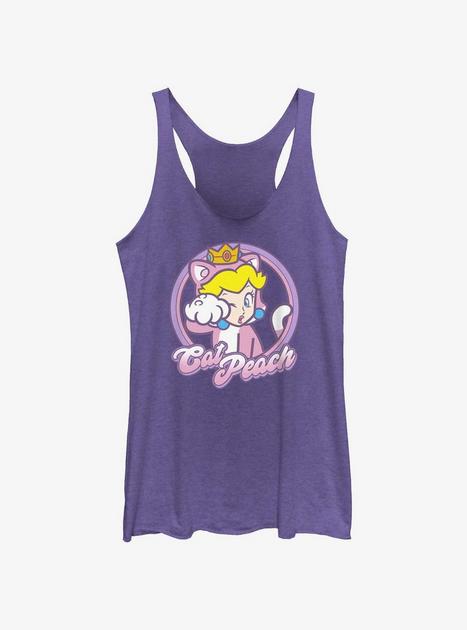 Mario Cat Princess Peach Girls Tank - PURPLE | Hot Topic