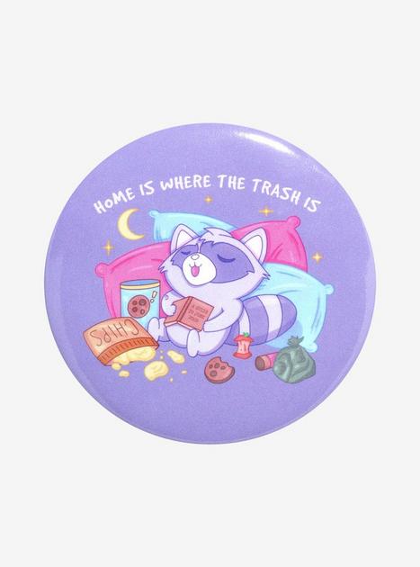 Raccoon Trash Home Art 3 Inch Button | Hot Topic