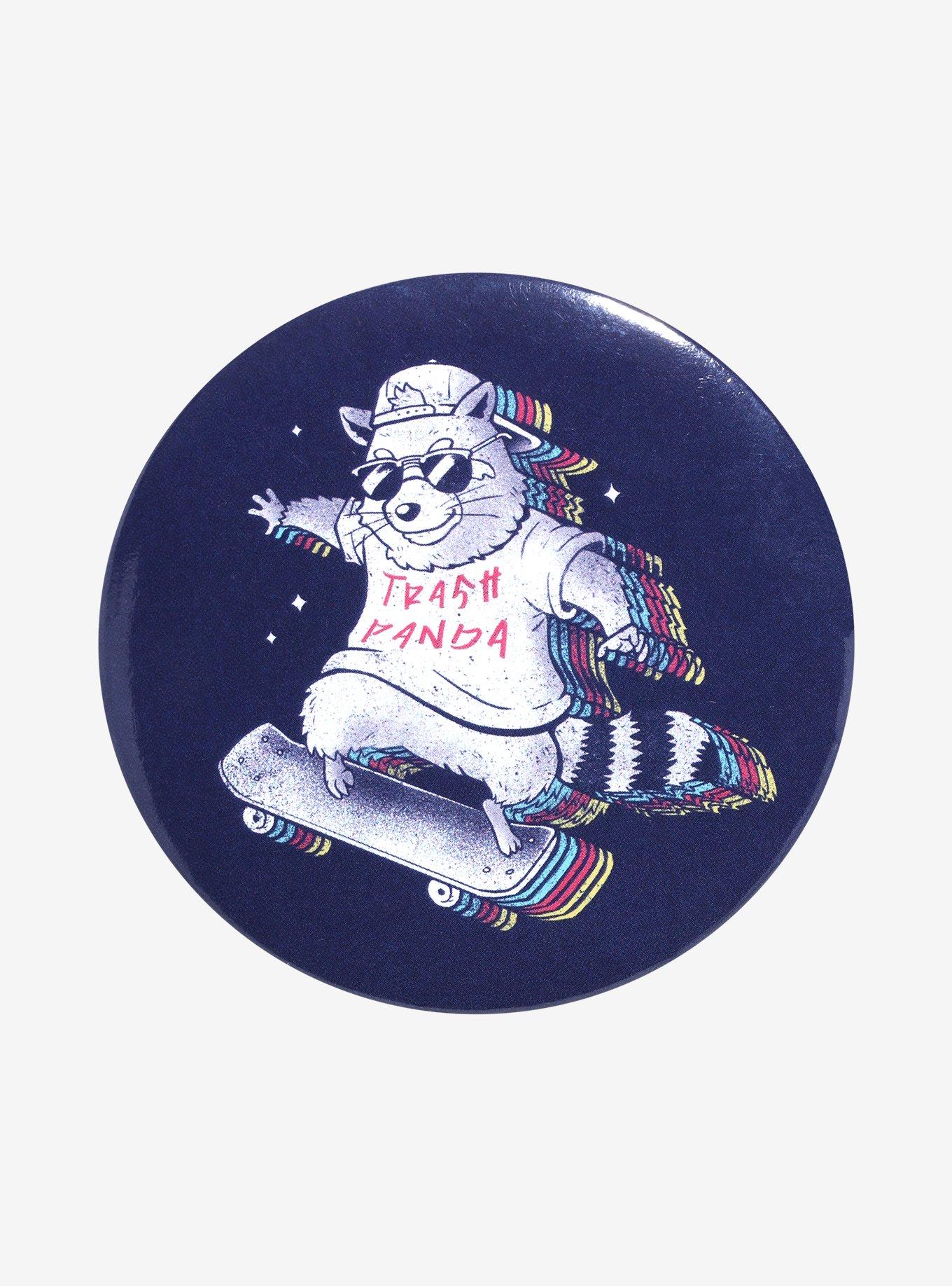 Raccoon Skater 3 Inch Button | Hot Topic