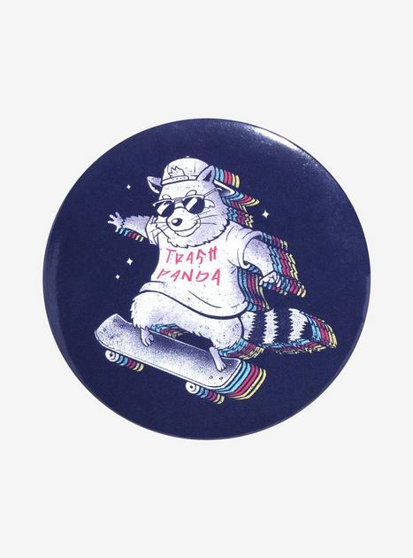 Raccoon Skater 3 Inch Button | Hot Topic
