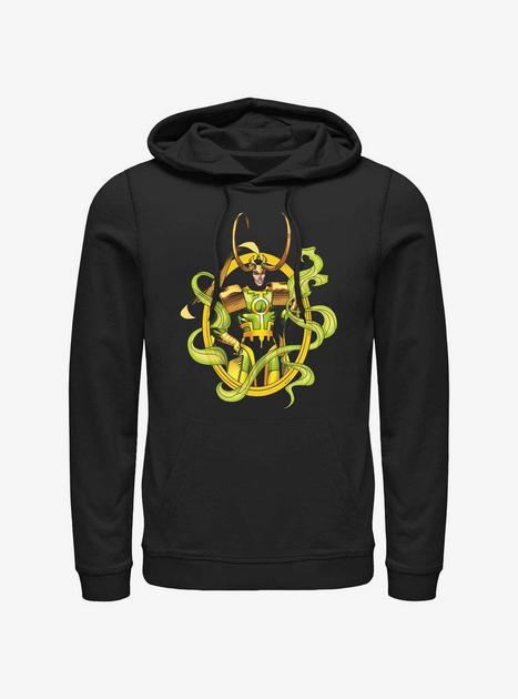Marvel Loki Power Pose Hoodie - BLACK | BoxLunch